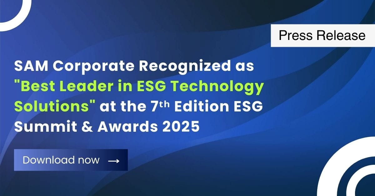 SAM Corporate Wins Best ESG Tech Leader 2025 Award